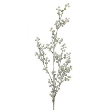 32" FROSTED GREEN BERRY SPRAY | Madisonville Christmas